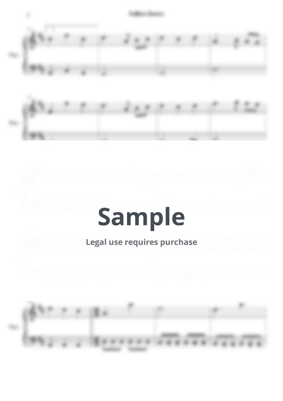 Undertale - Fallen Down Sheets by Right Now Piano