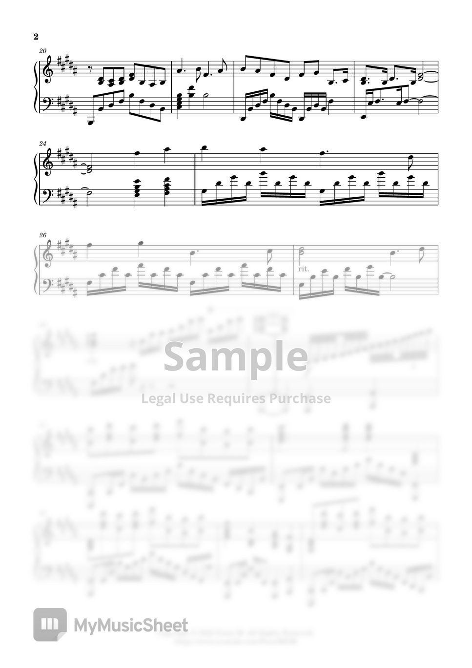 Evan Call - Violet Evergarden OST - "Across the Violet Sky" Sheet by ...