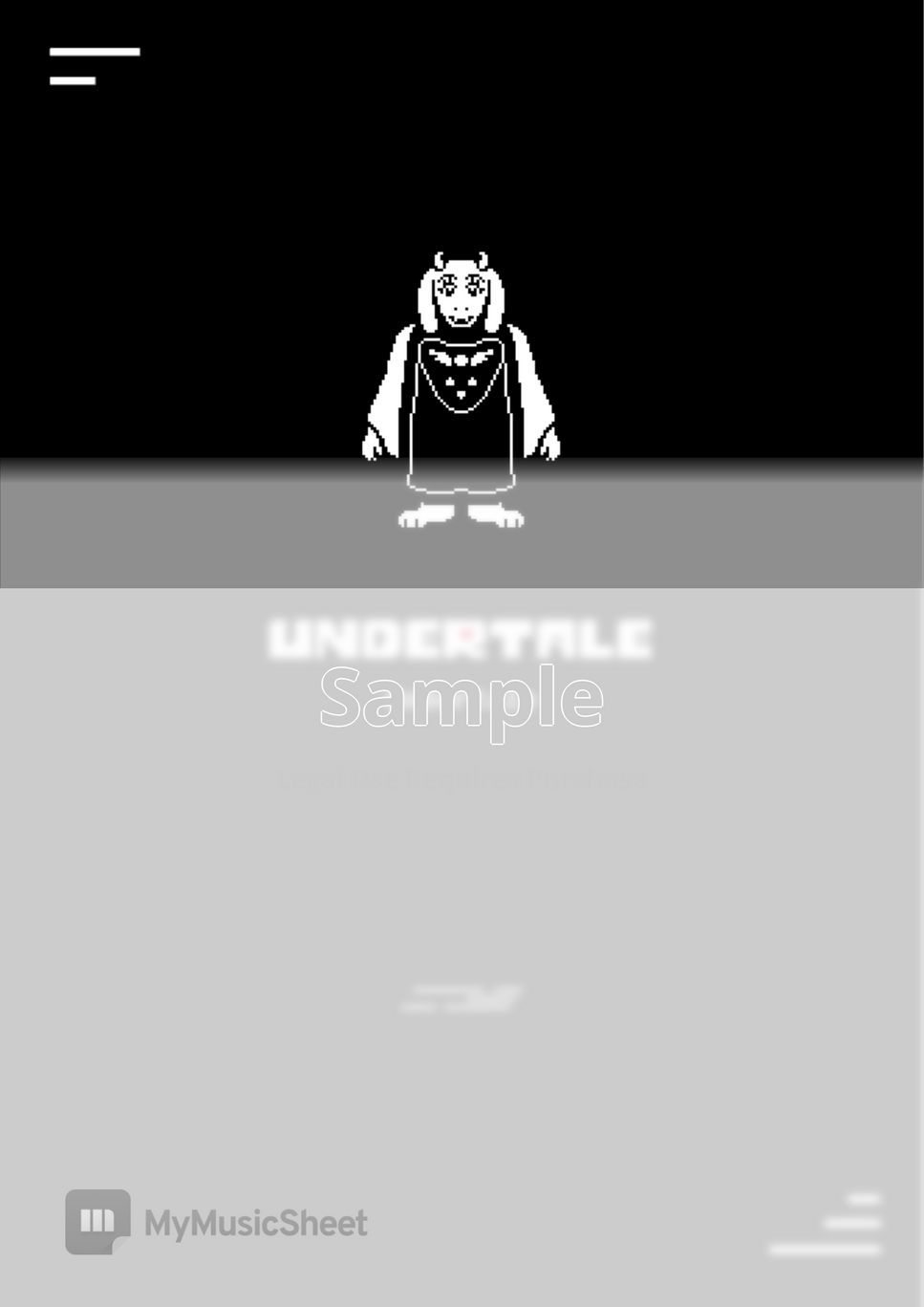 UNDERTALE OST - Undertale (Difficulty ★★★☆☆) Sheet Music by PianoBox