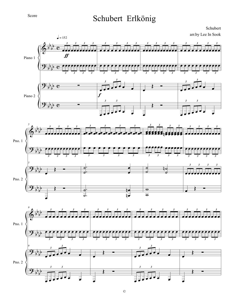 F.Schubert - der Erlkönig Sheet