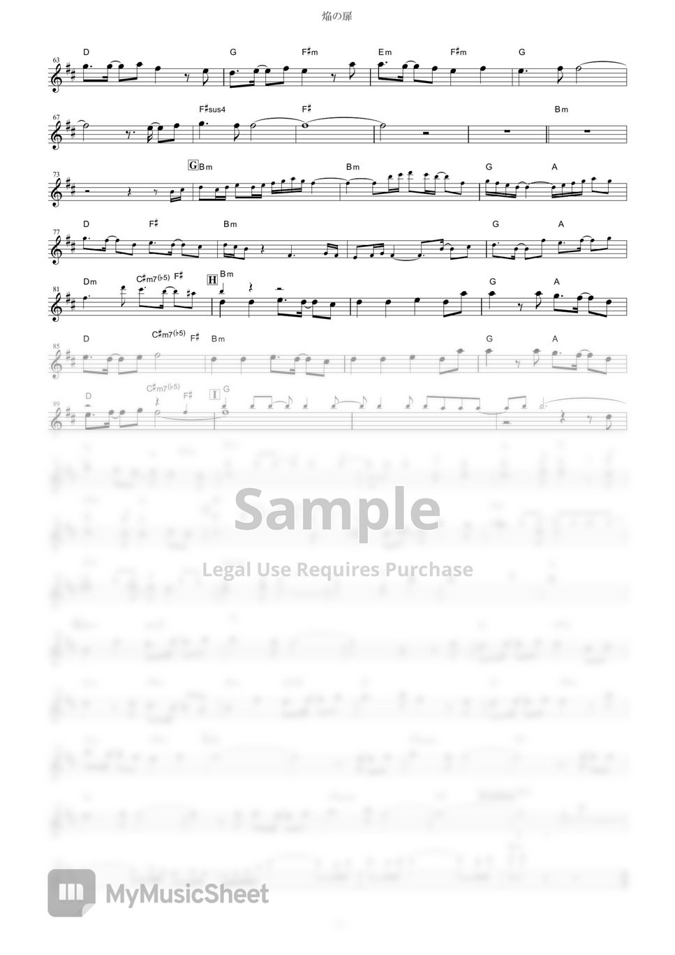 FictionJunction YUUKA - Honoh no Tobira (Mobile Suit Gundam SEED Destiny / in Eb) Sheet Music by ...