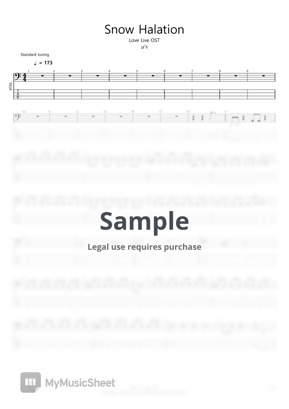 μ’s - Snow halation TAB+1 Staff by Zzero Gu