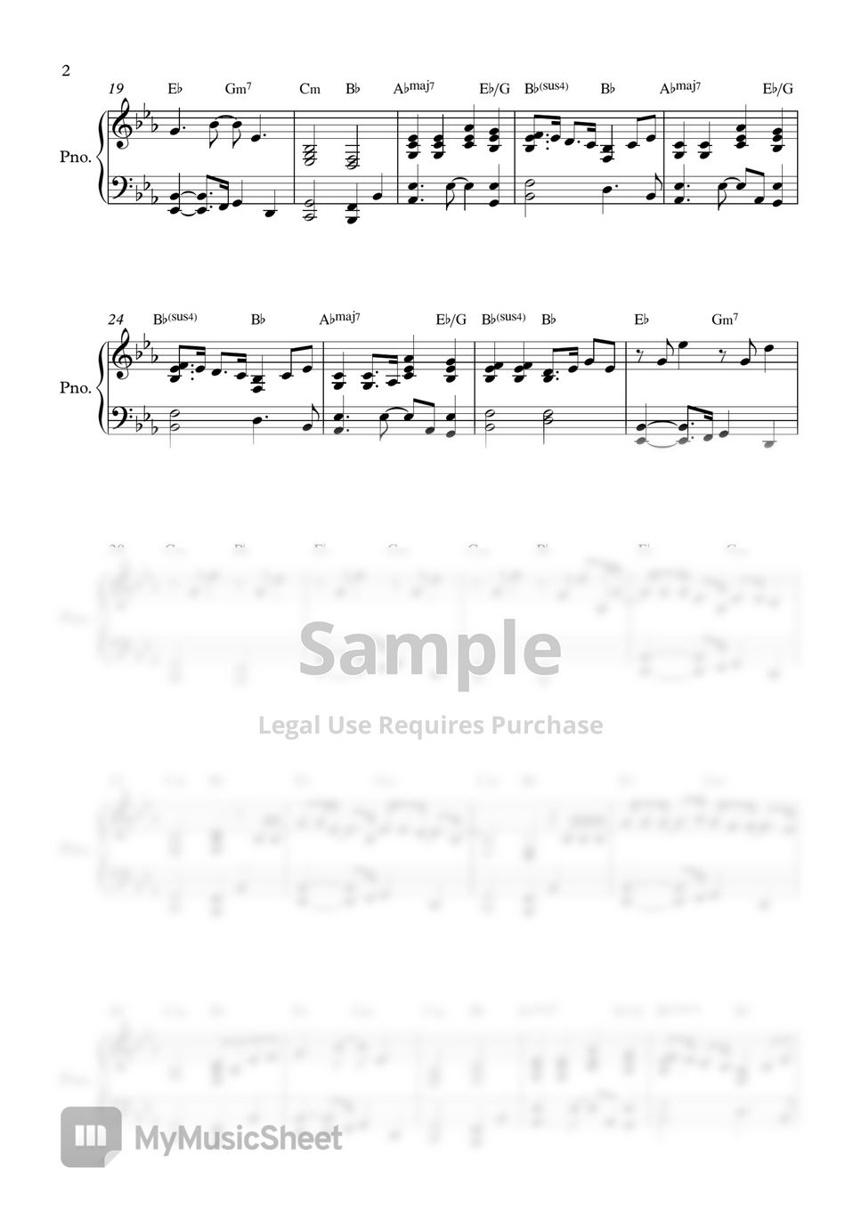 Coldplay - Fix You Sheet Music by PIANOiNU