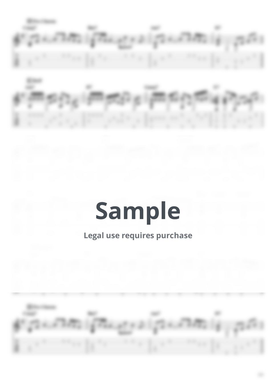 Rizky Febian - Cuek Tab + Partition à une seule portée by Fiqri Gusfa