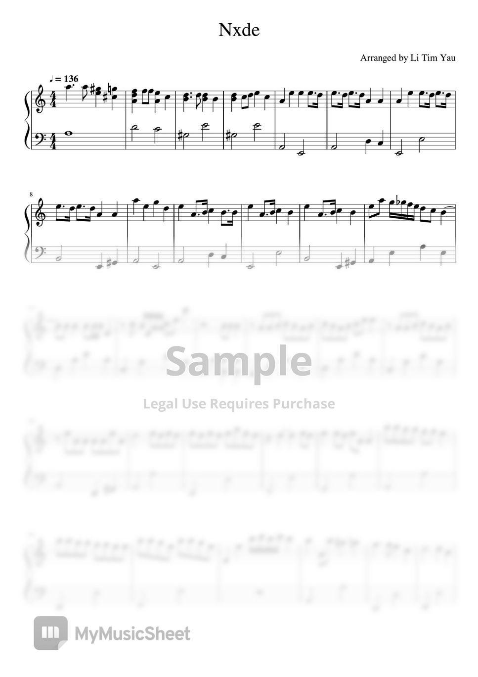 (G)I-DLE ((여자)아이들) - Nxde (Piano Cover) Sheets by Li Tim Yau