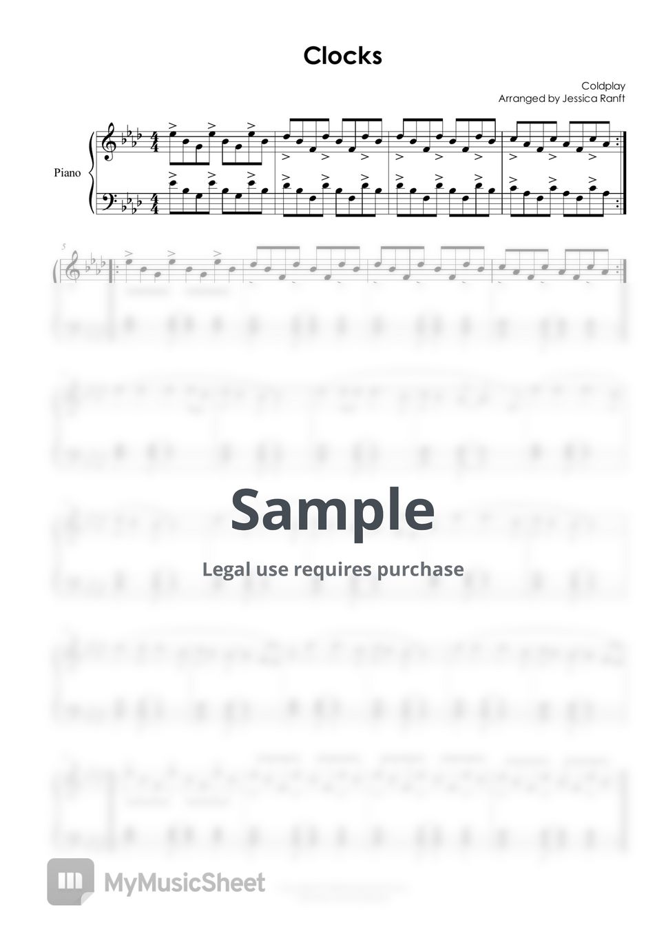 Coldplay - Clocks Sheets by Balladial Piano