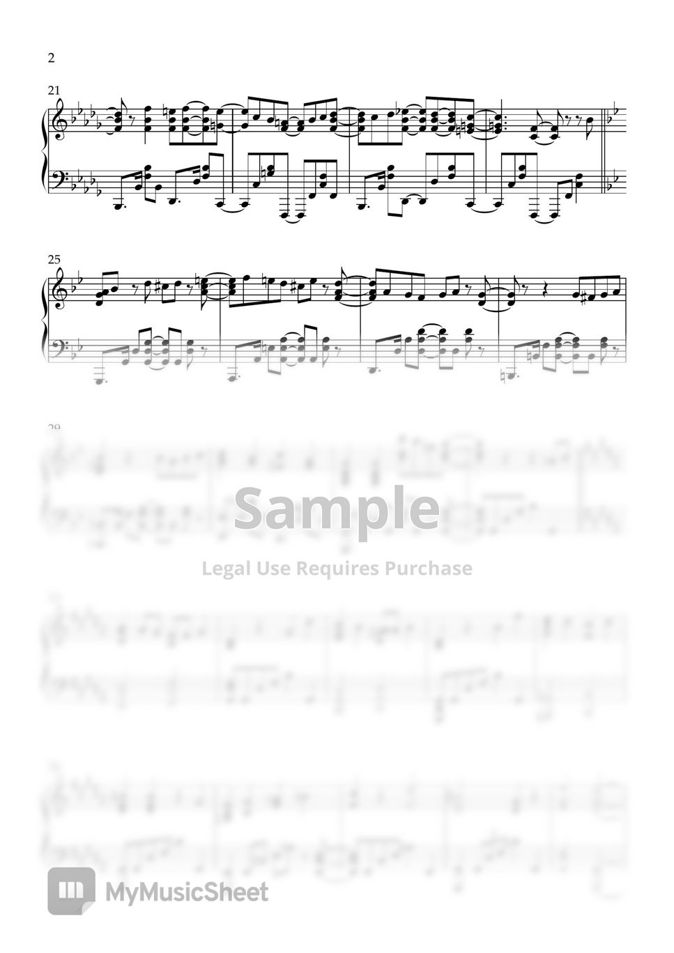 Kenshi Yonezu - KICK BACK Sheet Music by PuniPiano