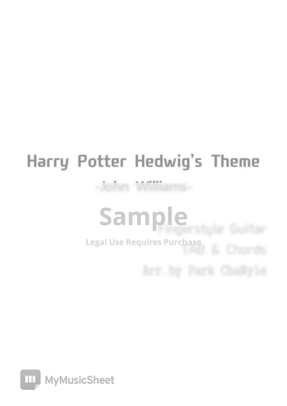 John Williams - Harry Potter Hedwig's Theme (Fingerstyle) Tab + 1staff ...