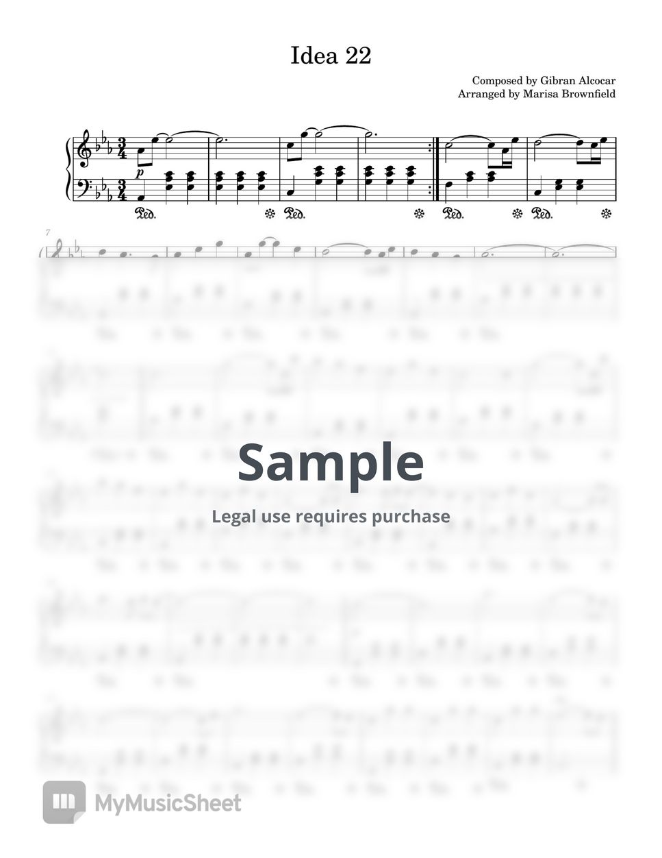 Gibran Alcocer - Idea 22 Partition musicale by Marisa Brownfield