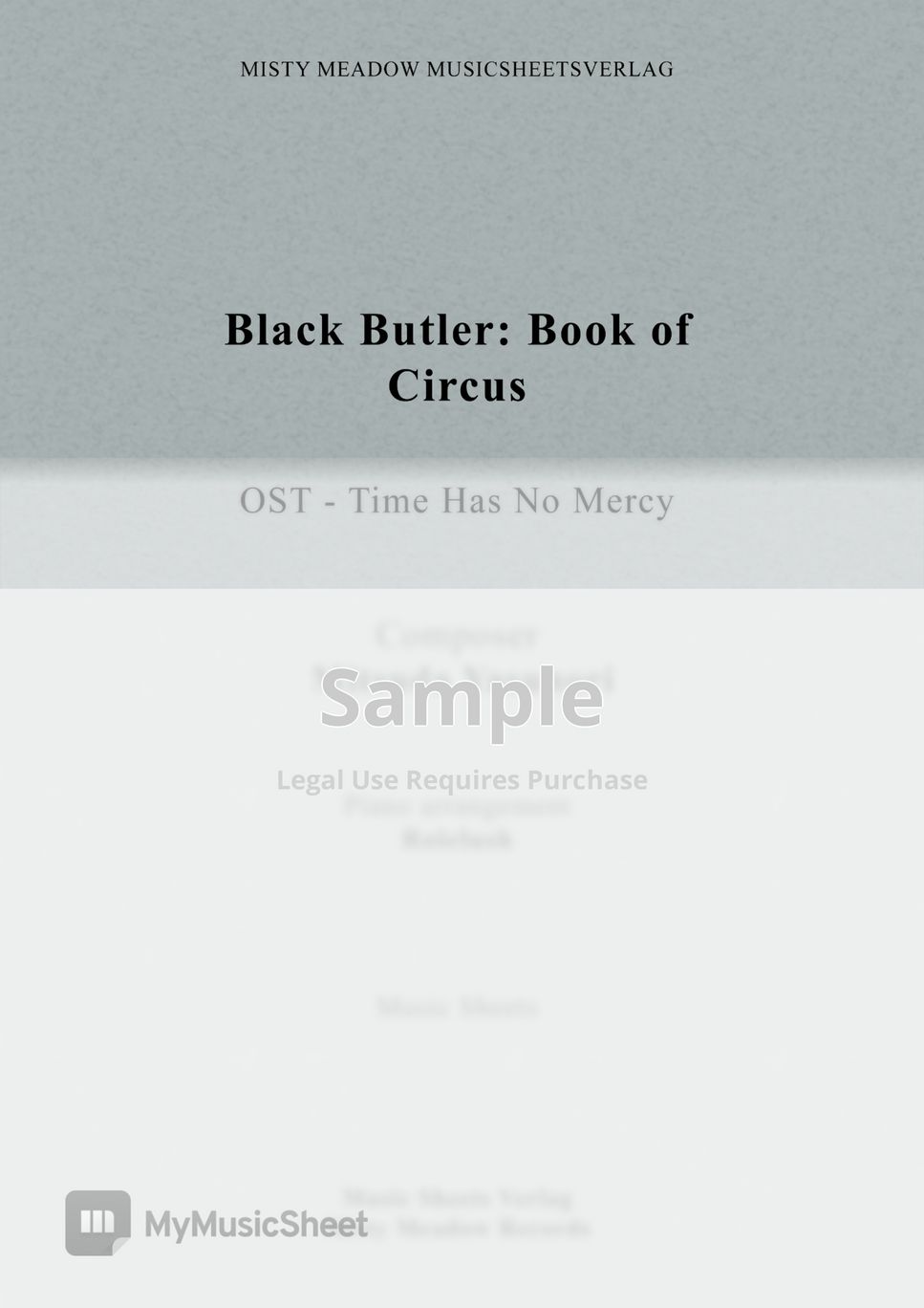 Mitsuda Yasunori - Black Butler (Kuroshitsuji): Book of circus OST ...