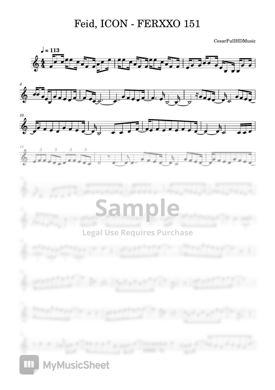 Feid, ICON - FERXXO 151 Sheets