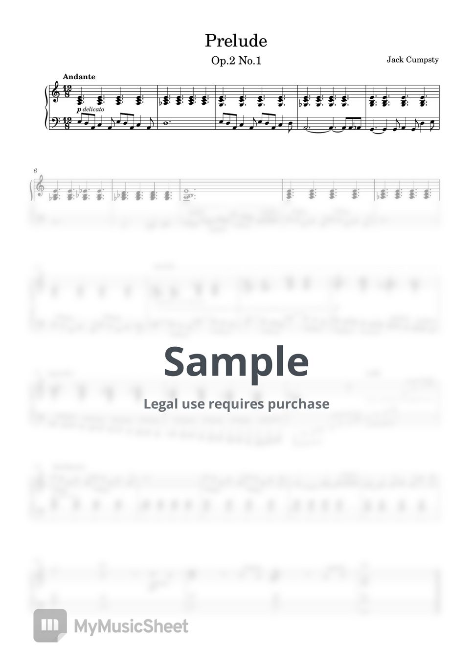 Jack Cumpsty - Prelude Op.2 No.1 แผ่น