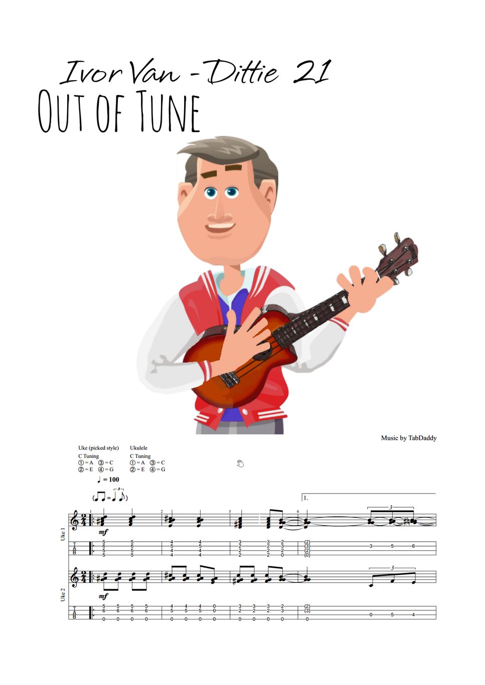 Ivor Van - Dittie 21 - Out of Tune 악보