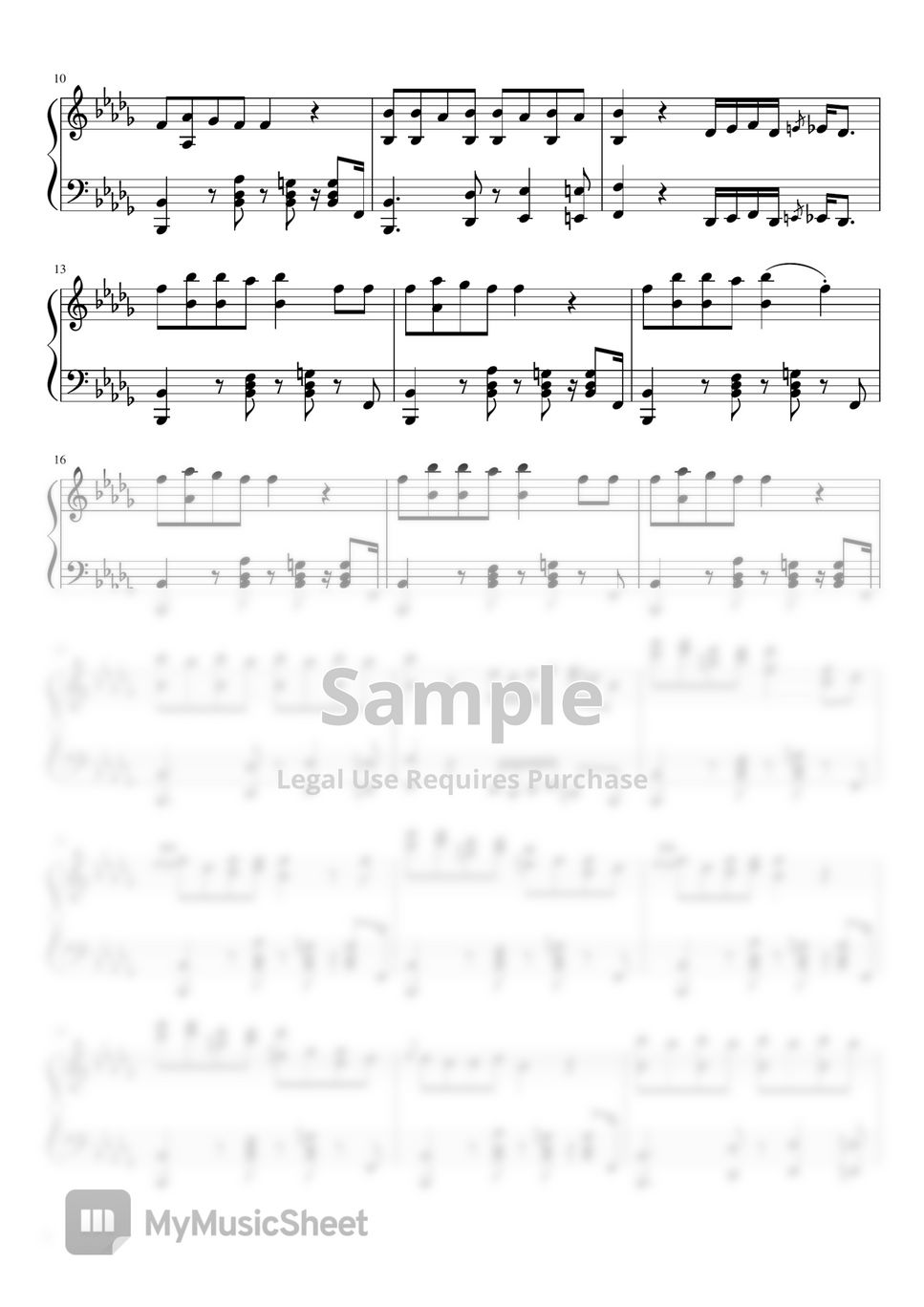 Poten Dogs - I stepped on dog poop (jazz ver.) 악보 by 헬로블루조이