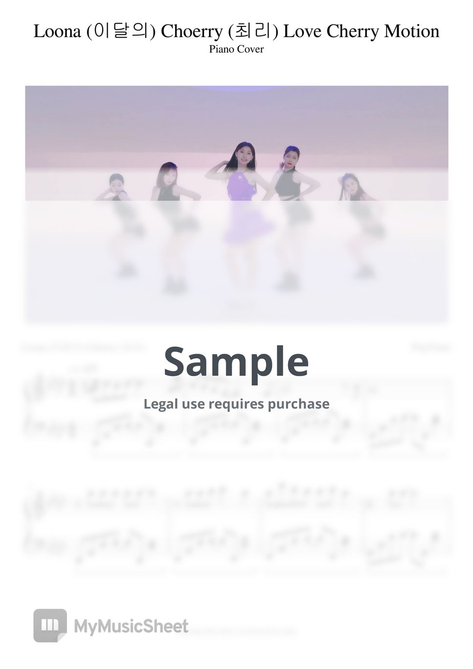 Loona (이달의) Choerry (최리) - Love Cherry Motion Sheet Music by Pop Piano