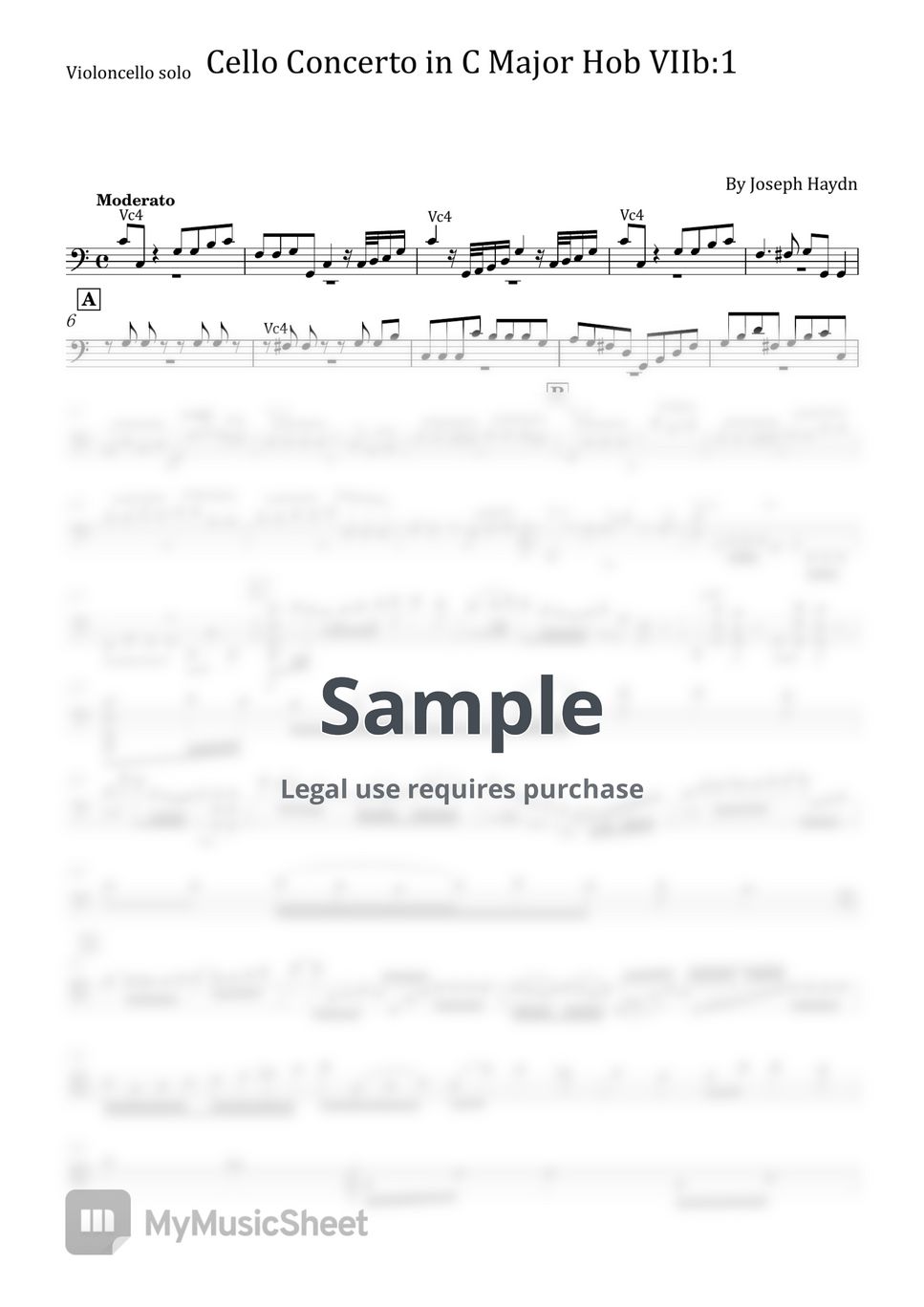 Joseph Haydn - Joseph Haydn - Cello Concerto No.1 in C major, Hob.VIIb:1 - For Solo Cello - Full ...