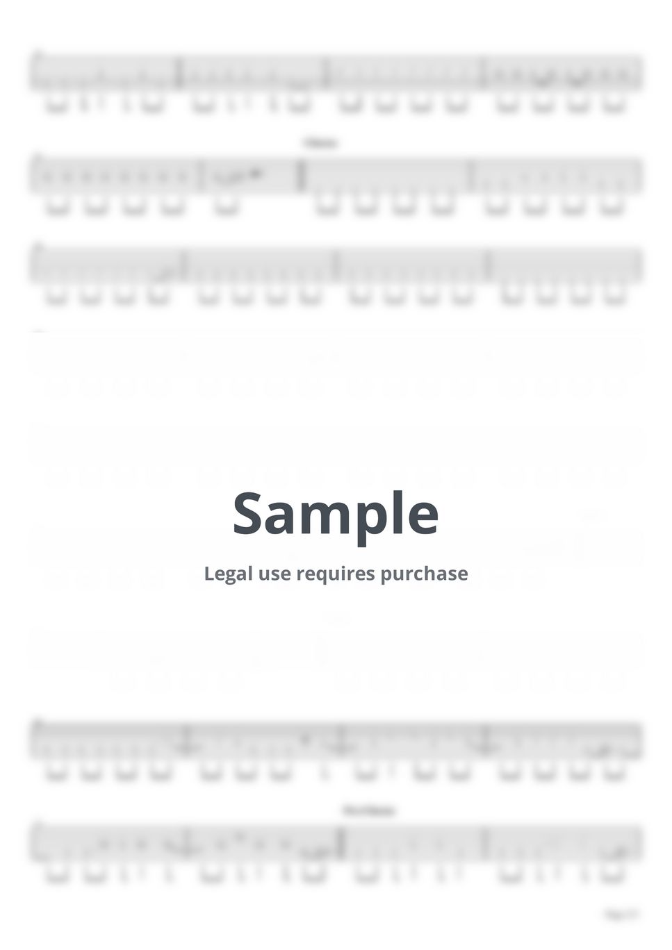 FLOW - Sign (Bass TAB) Sheets by Muya