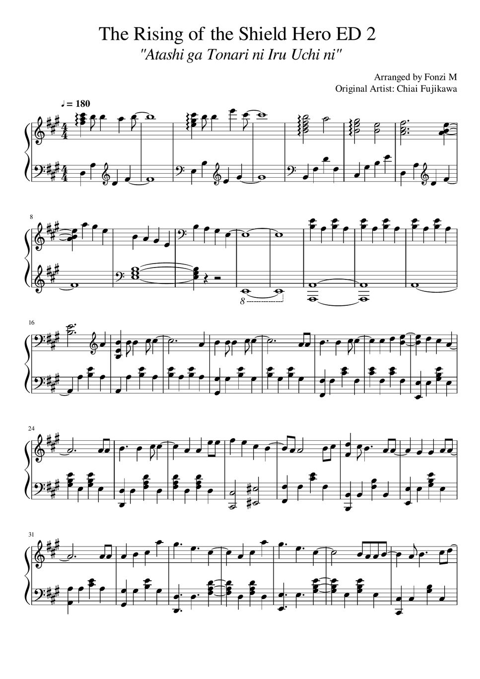 Chiai Fujikawa - Tate no Yuusha no Nariagari ED 2 - "Atashi ga Tonari ...