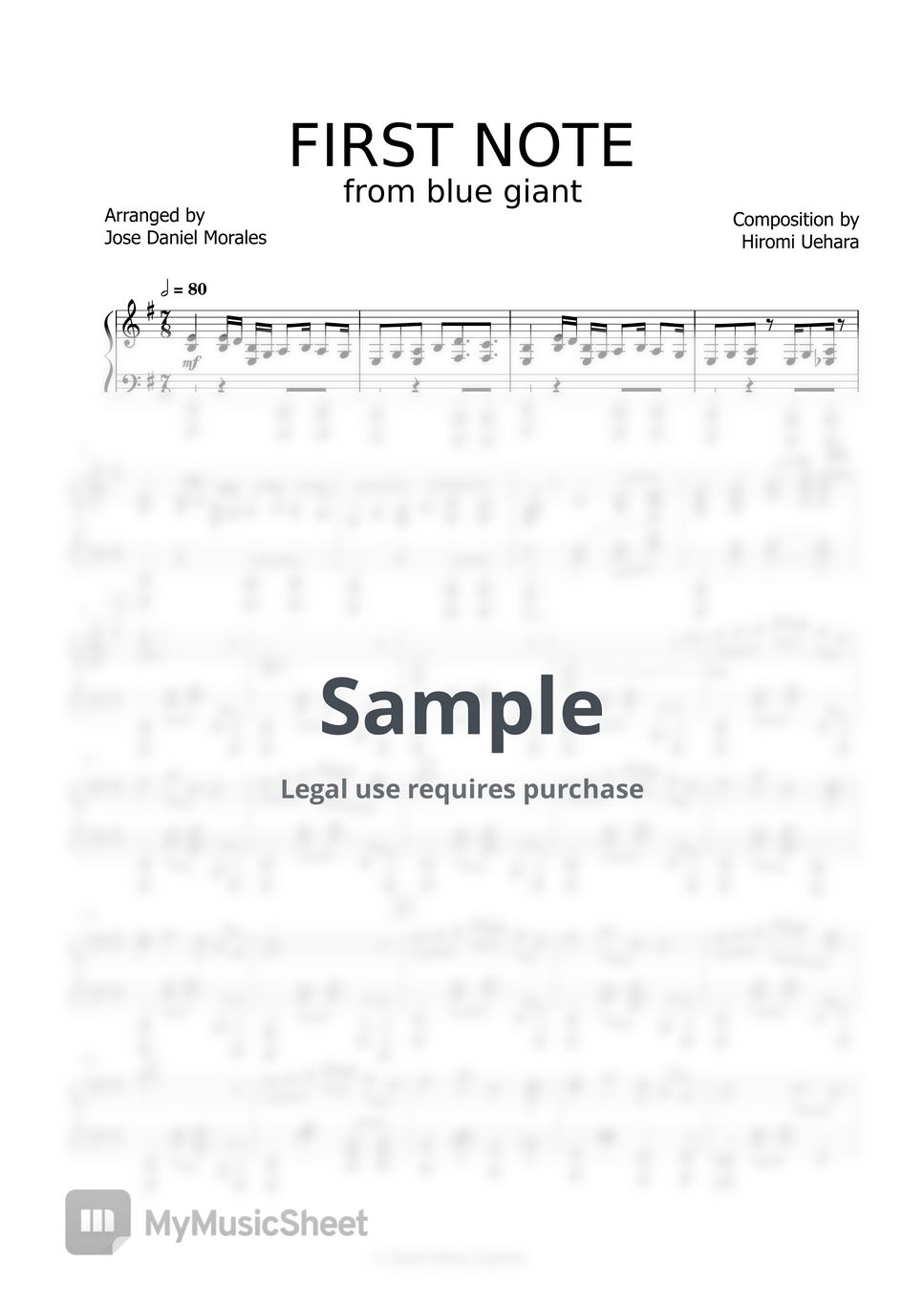 Hiromi Uehara - First Note (Jazz) Sheet Music by Sheet Music Express