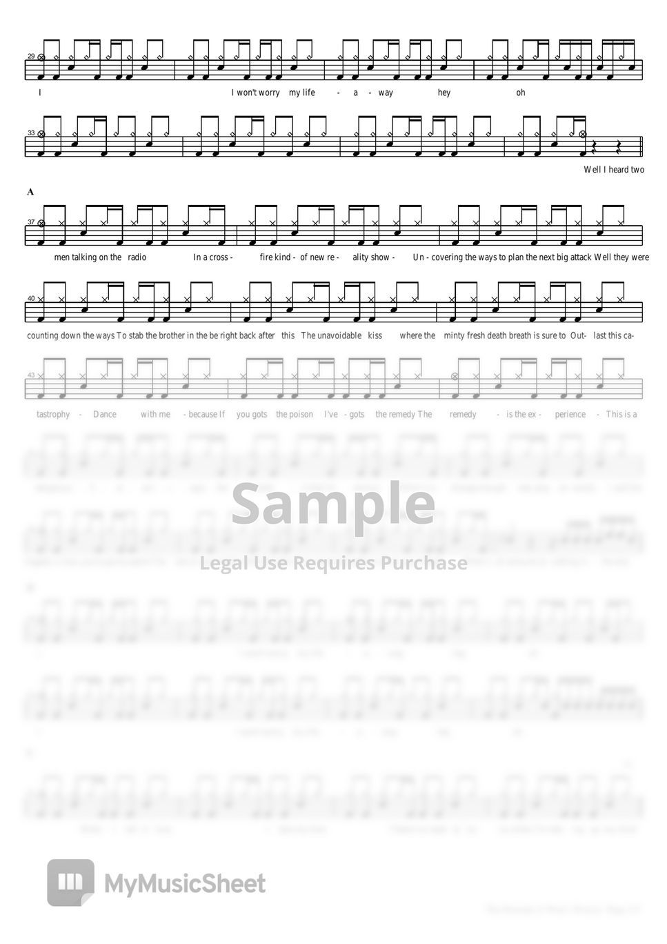 Jason Mraz - The Remedy Sheets by COPYDRUM