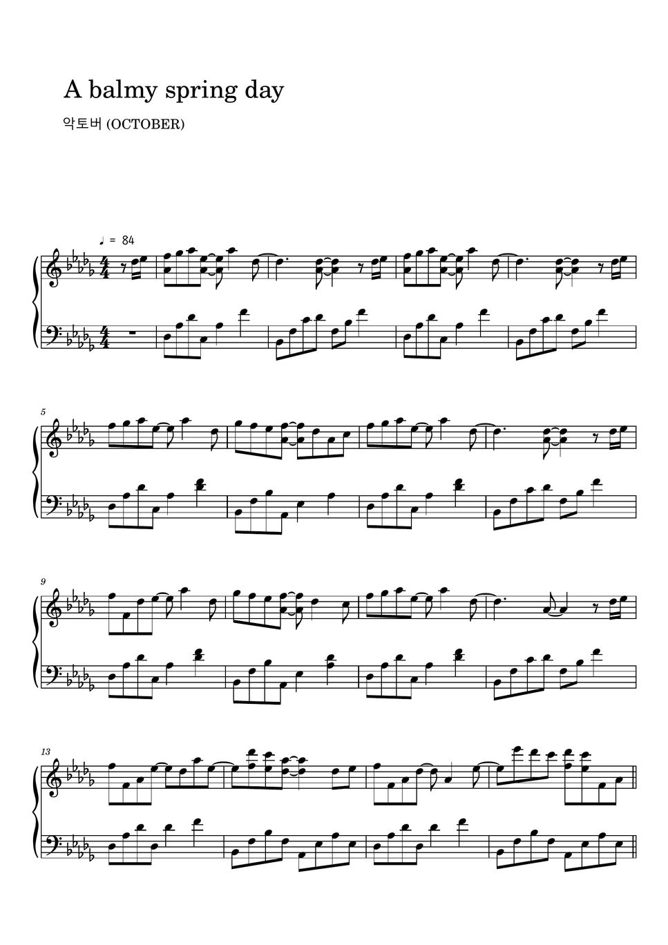 OCTOBER - A balmy spring day (Sheet Music, MIDI,) Sheets by Roxette