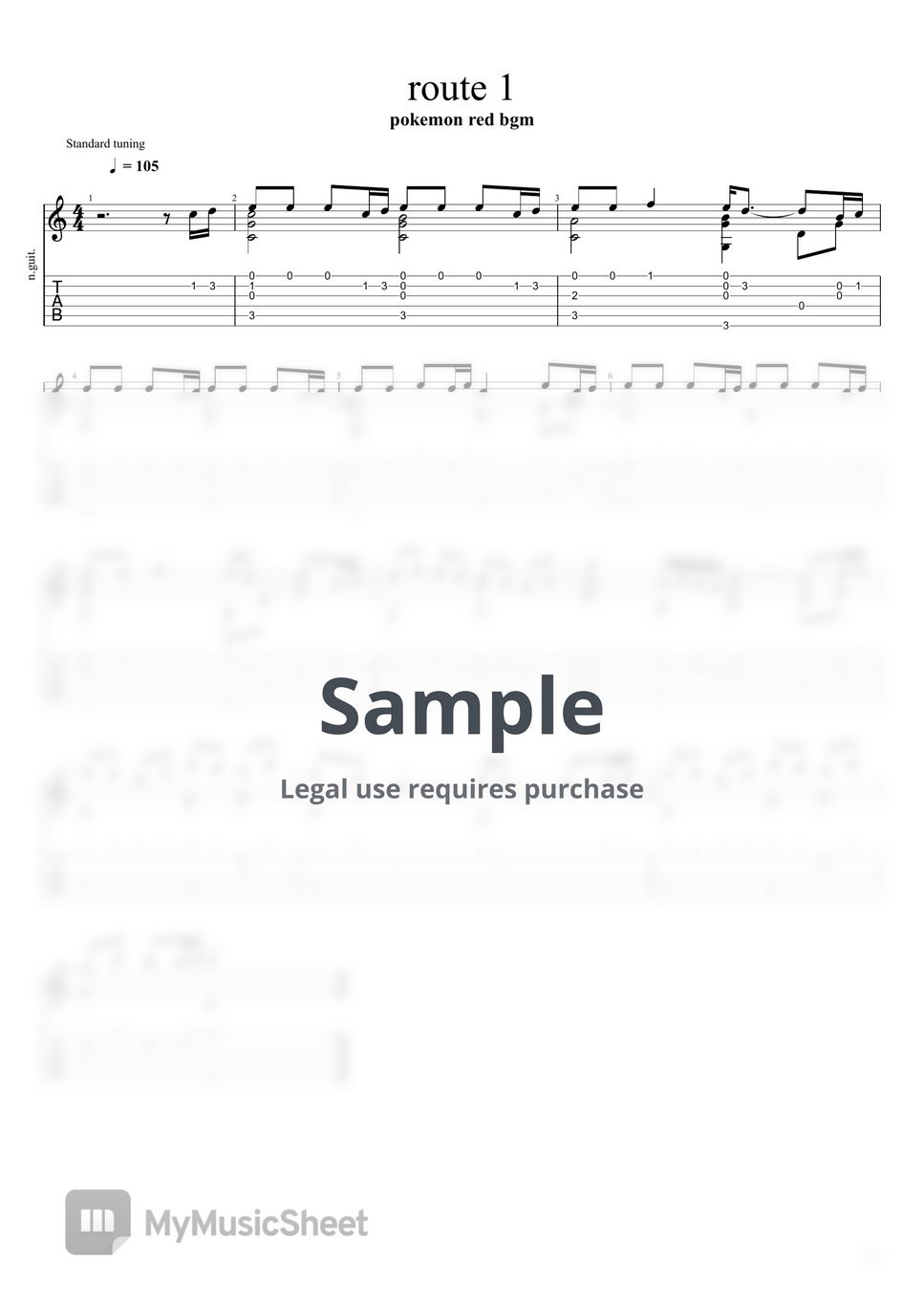 pokemon - route 1 TAB+1 Staff by guitarkk