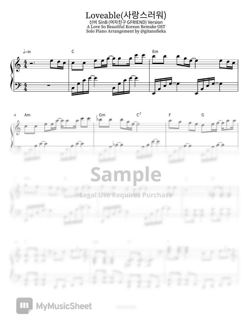 신비 SinB (여자친구 GFRIEND) - Loveable(사랑스러워) - A Love So Beautiful Korean ...
