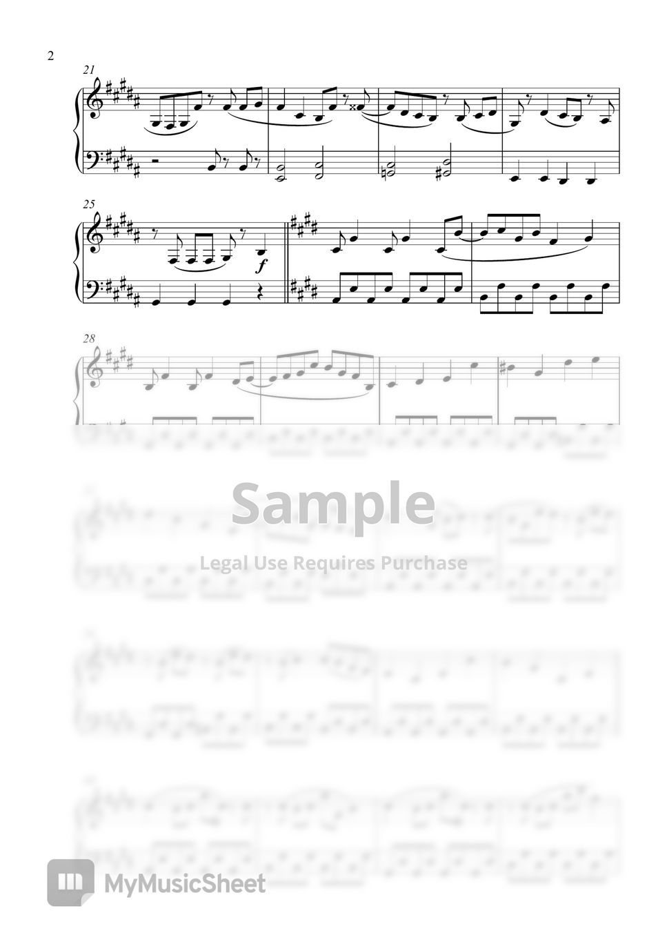 YOASOBI - Kaibutsu (monster) Sheet Music by harugona's piano room