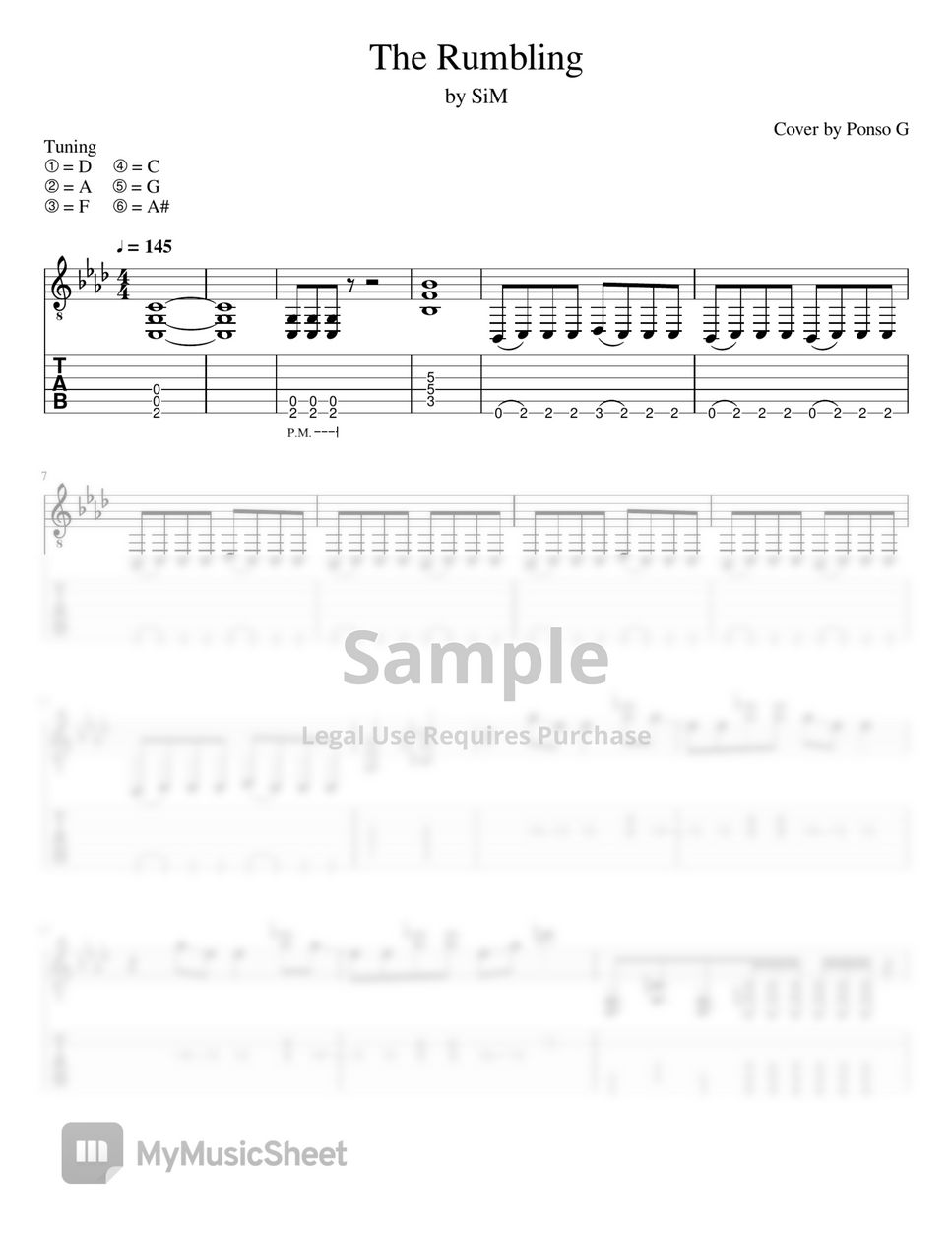 SiM - The Rumbling Hoja by Ponso G