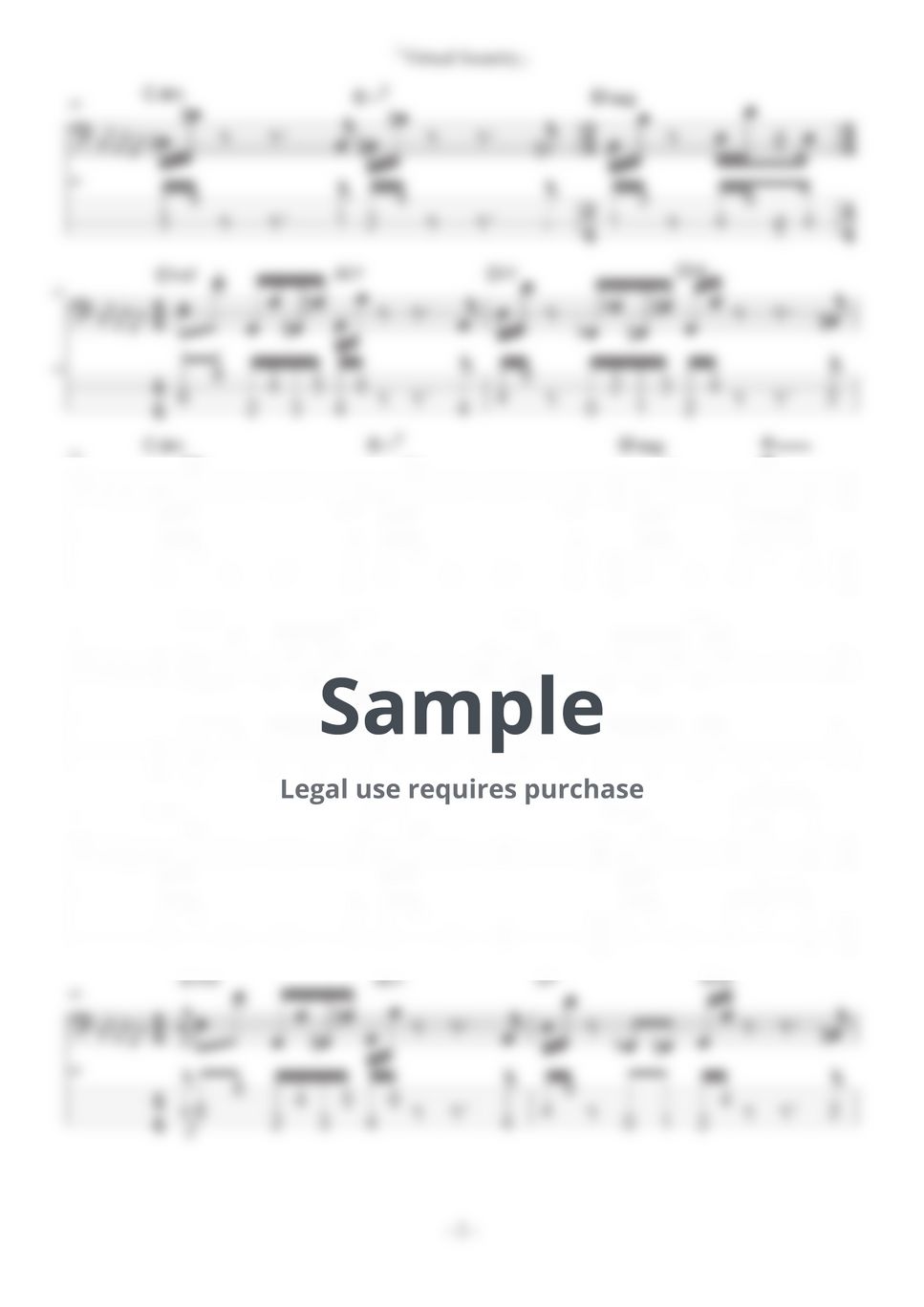 Jamiroquai - Virtual Insanity (ベース譜/TAB譜あり) Sheets by きどりん