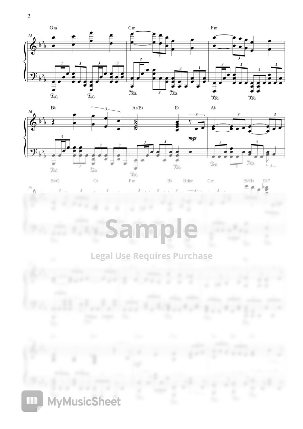 back number - Mabataki नोटेशन by CANACANA family