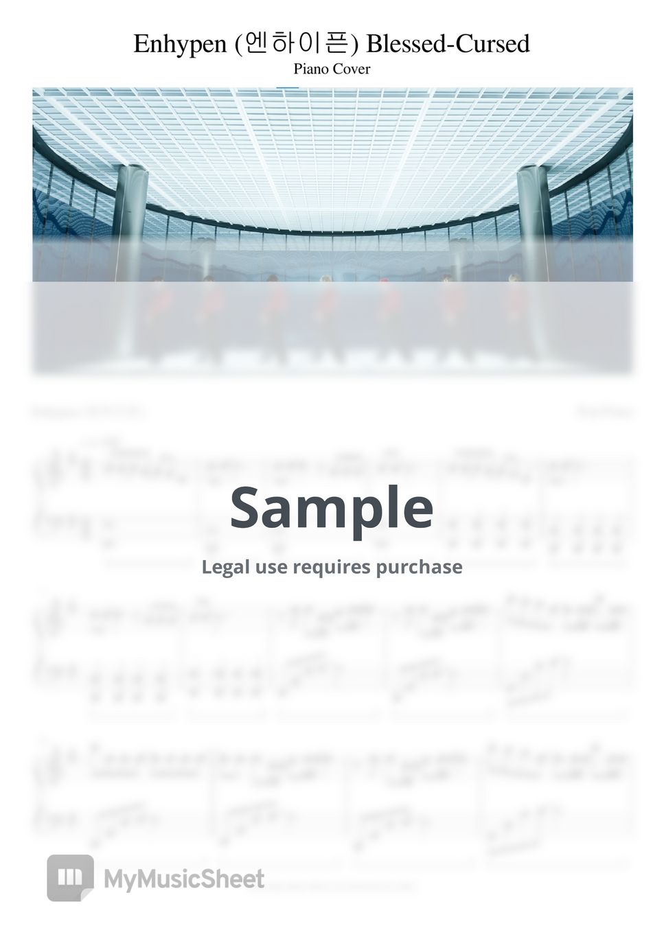 Enhypen (엔하이픈) - Blessed-Cursed Sheet Music by Pop Piano