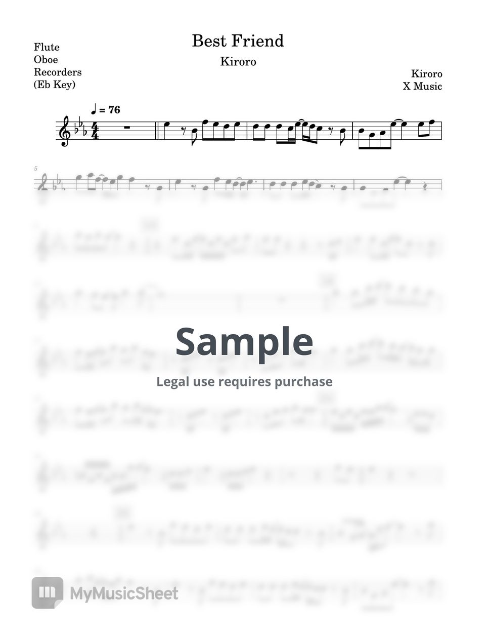 Kiroro - Best Friend (Eb.C.F.G Key/附伴奏連結(With Karaoke Links)/含簡譜/含直笛 ...