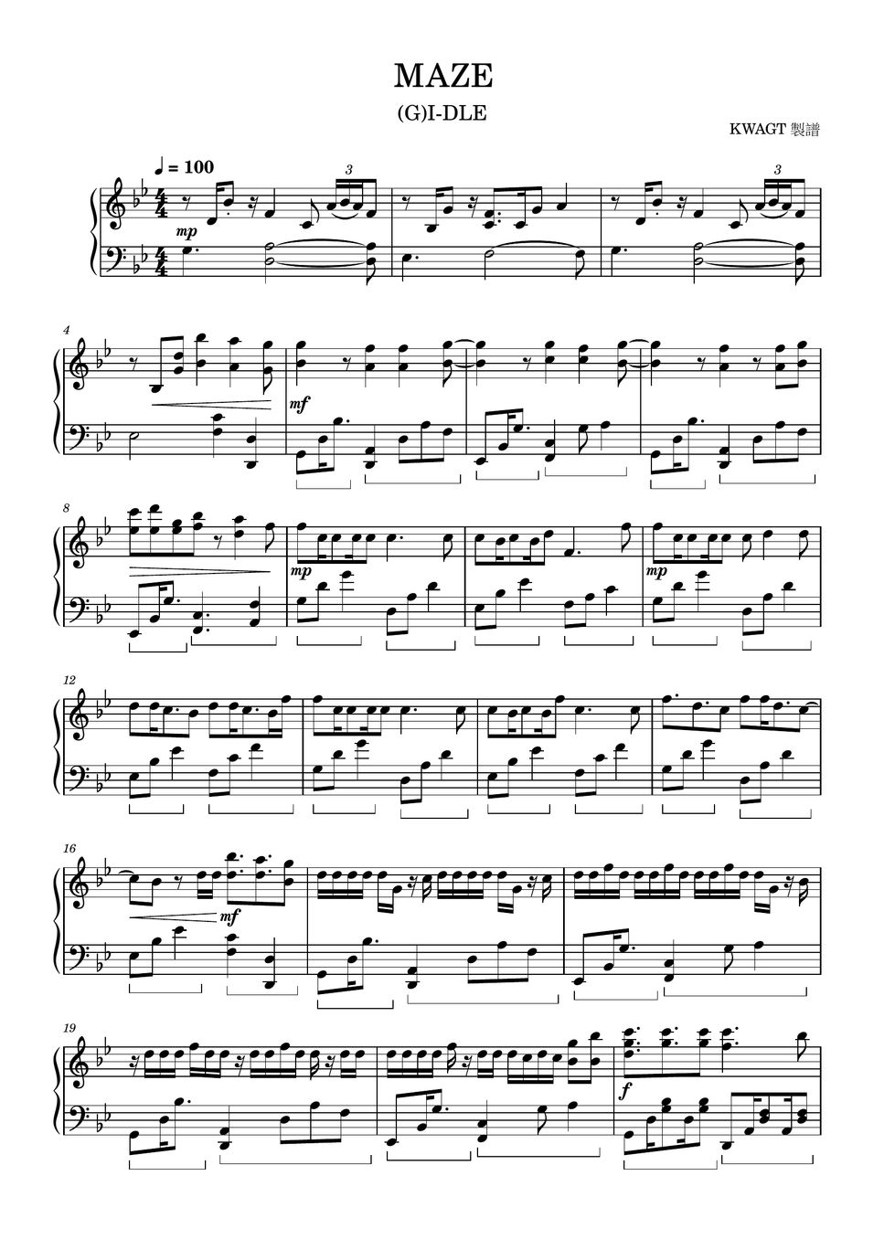 (G)I-DLE - MAZE Sheets by KWAGT