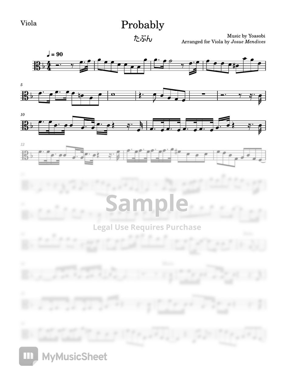 Yoasobi - Probably แผ่น by Josue Mendives