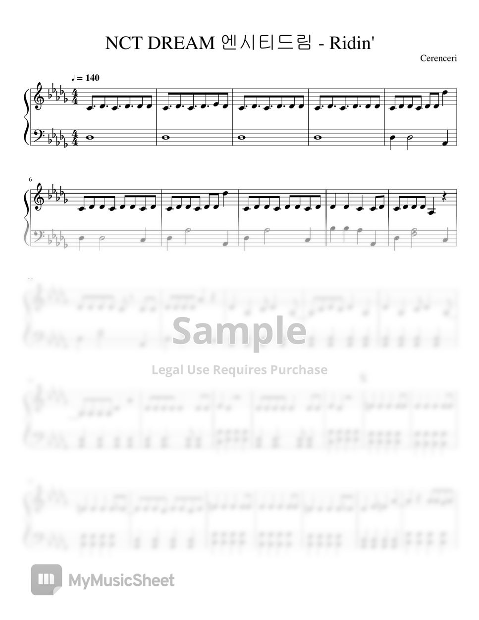 NCT Dream - Reload Album COMPLETE Sheets by Cerenceri