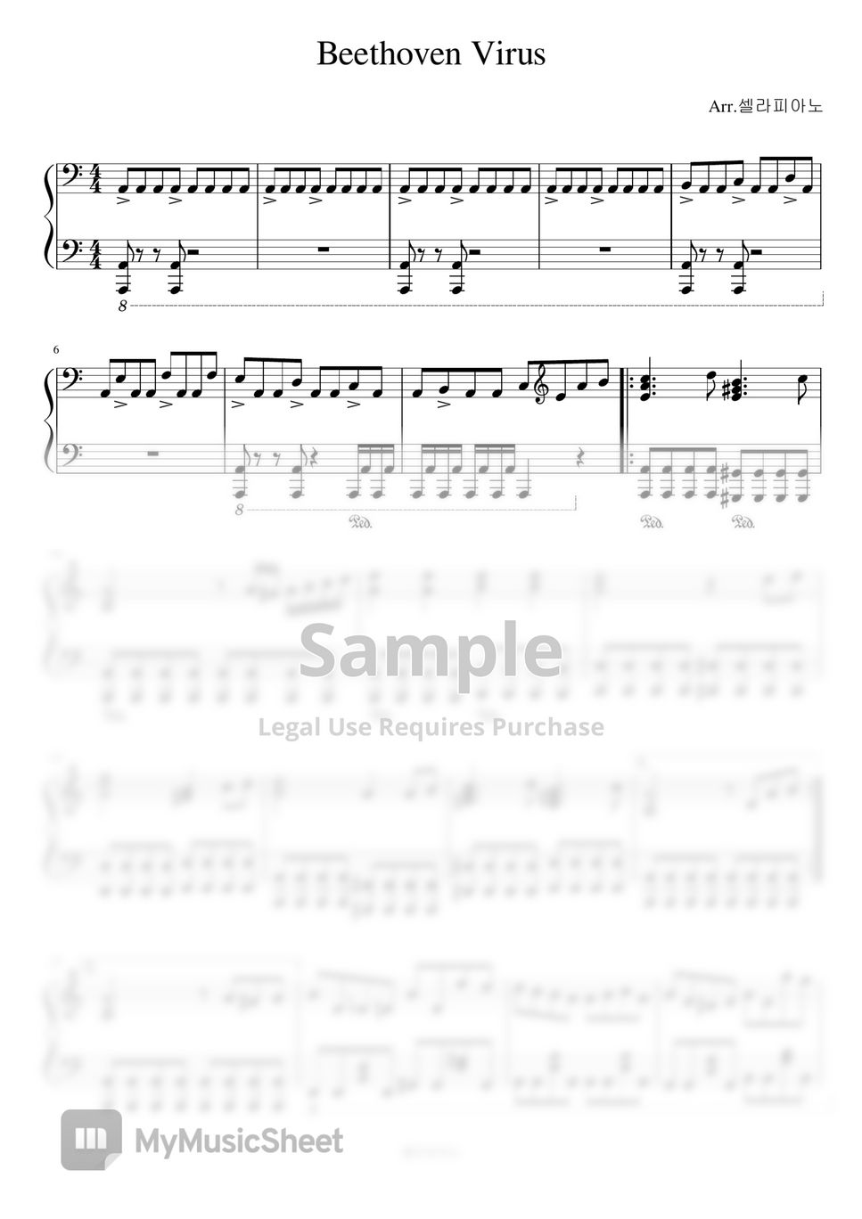 BanYa - Beethoven Virus (Arranged sheet) Sheet Music by Selapiano