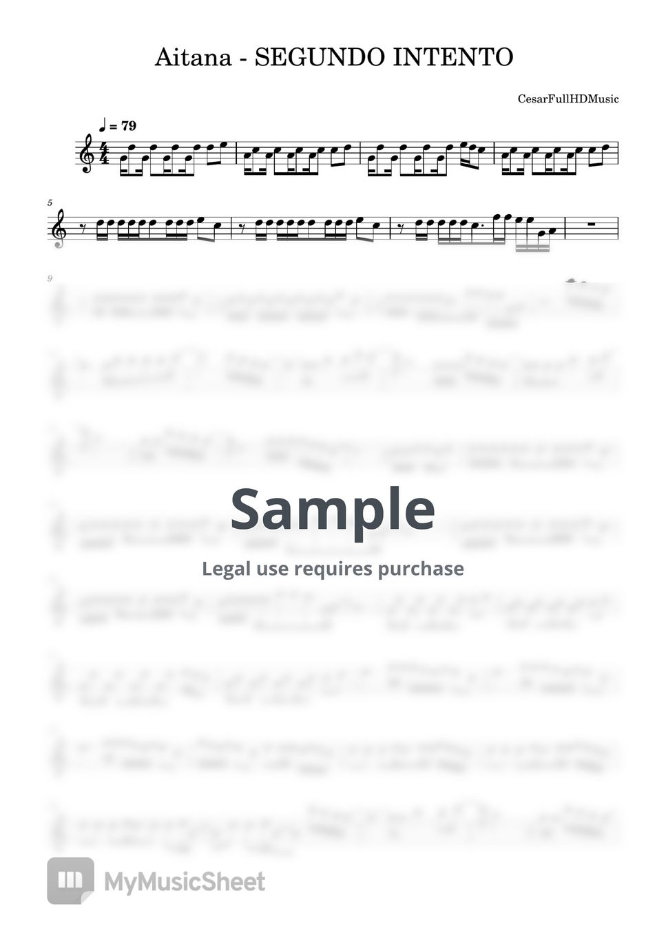 Aitana - SEGUNDO INTENTO Sheets