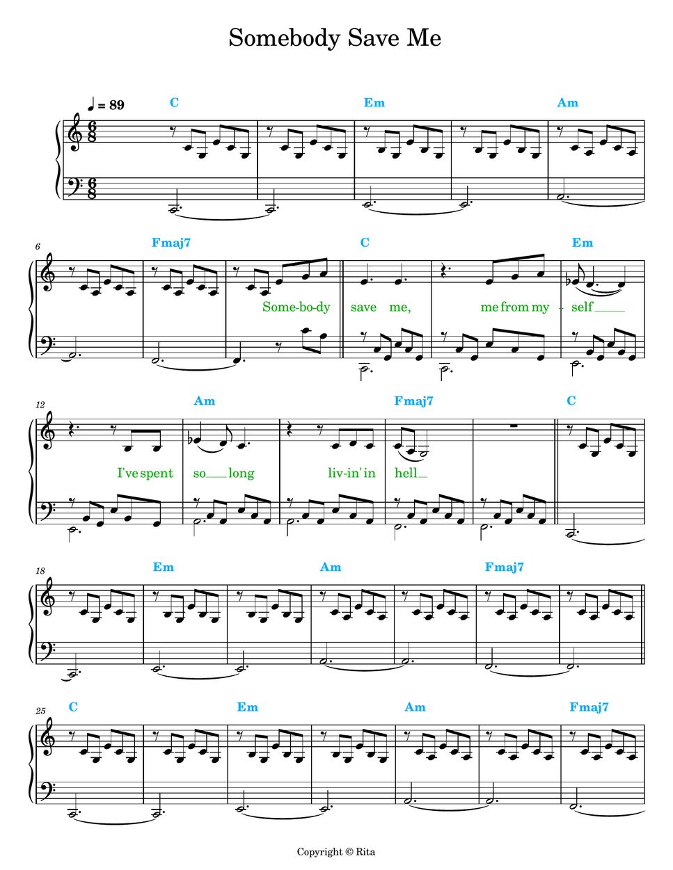 Eminem - Somebody Save Me featuring Jelly Roll (With lyrics and chords ...