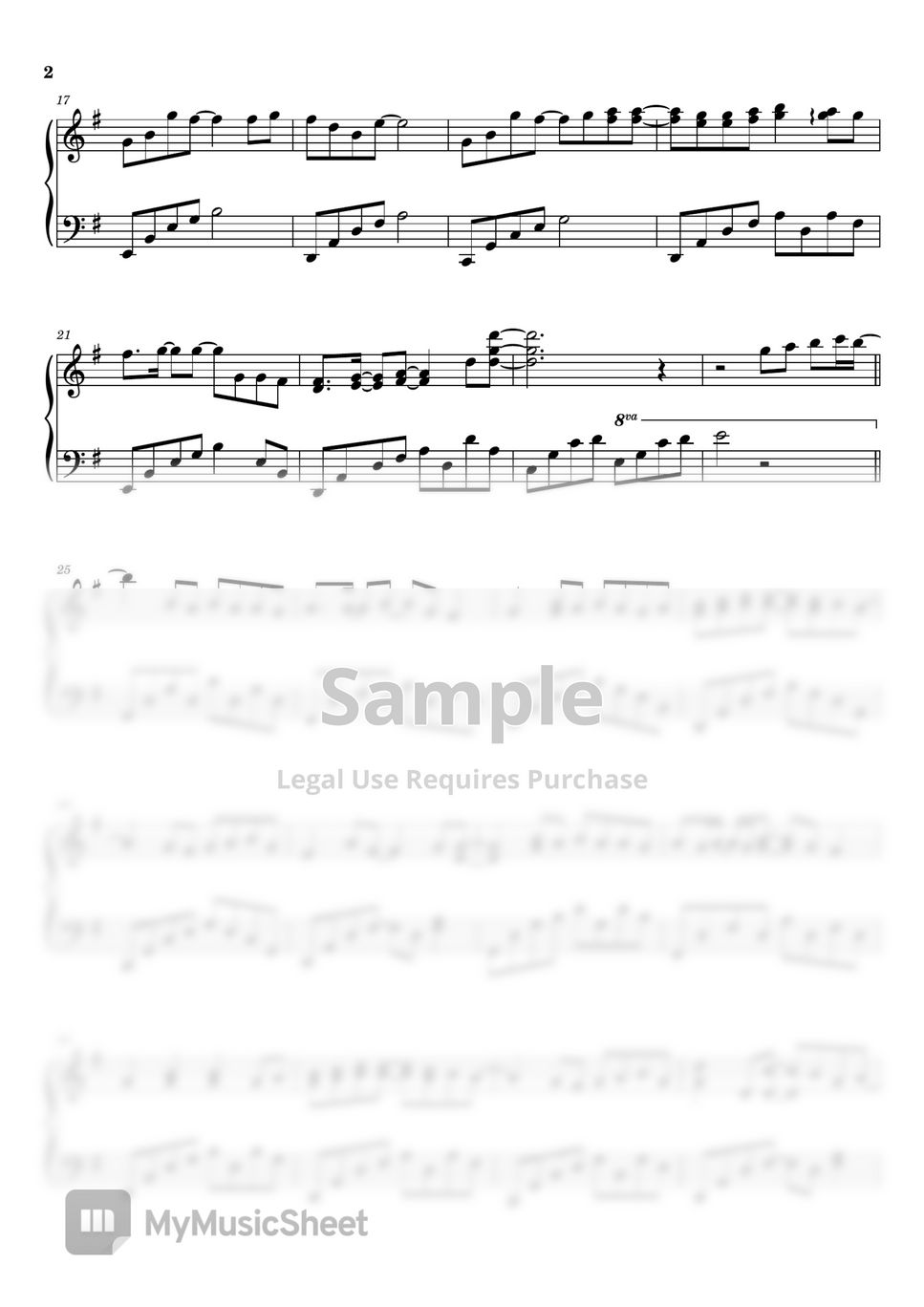 Utada Hikaru - First Love "Witch's condition" theme song (Sheet Music ...