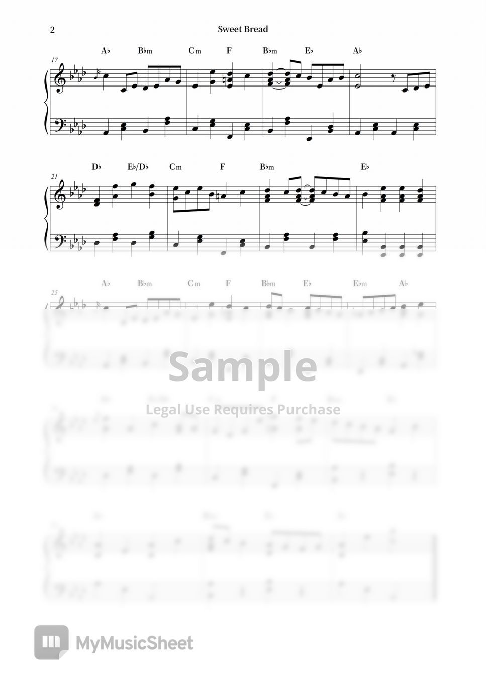 HISHINE - Sweet Bread 악보