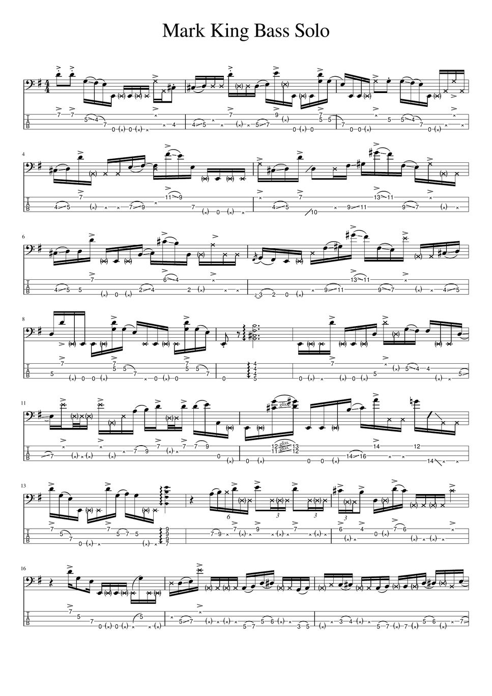 Level 42 - Mark King Mr. Pink Bass Solo (마크킹의 Mr. Pink 의 베이스 솔로입니다 ...