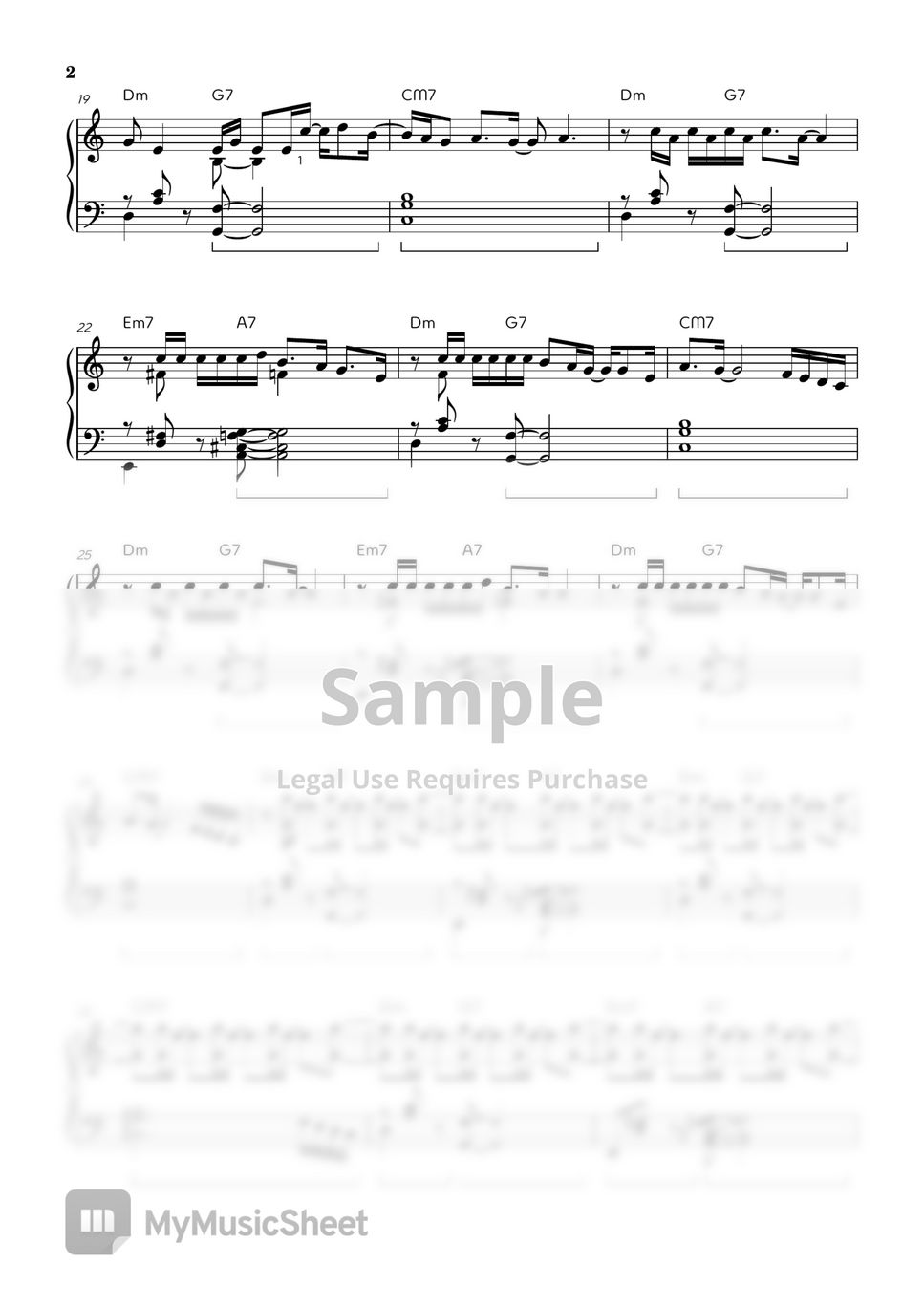 Jay Park - GANADARA (C-major) Sheet Music by TasiaT