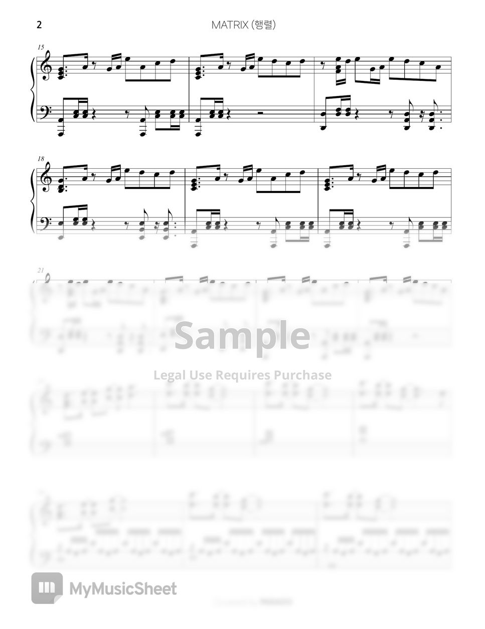 Rolling Sky OST - MATRIX Sheet Music by PARADO