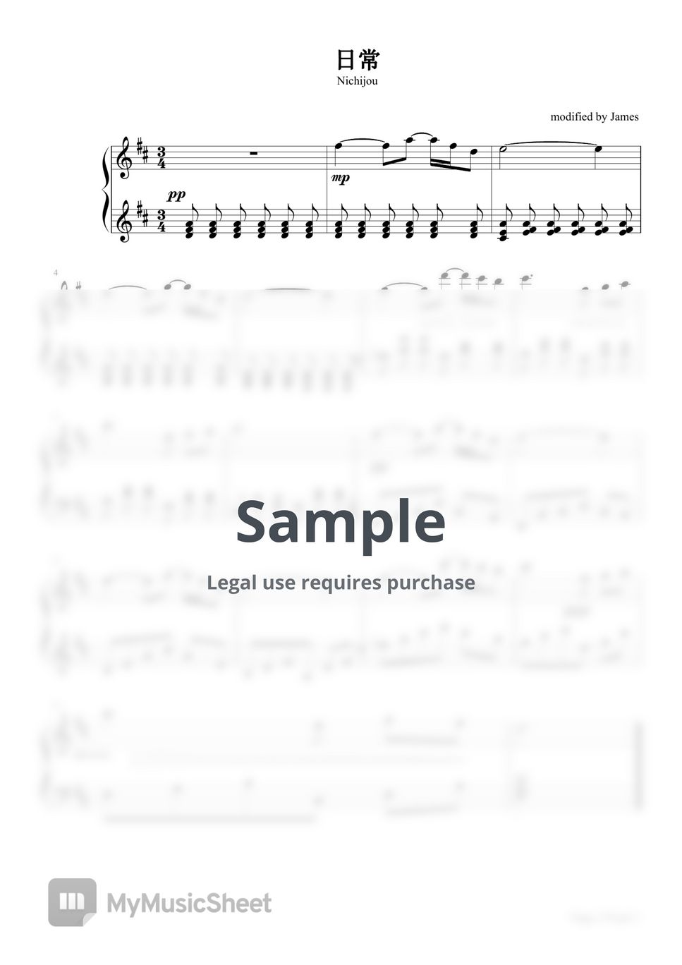 Yuji Nomi - Nichijou OST (Yuji Nomi) Sheet Music by dogemusic