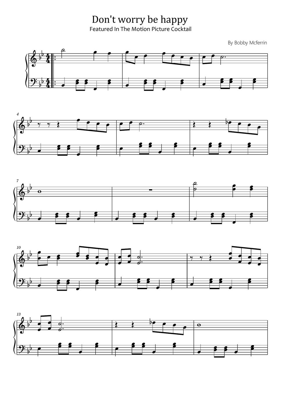 Bobby McFerrin - Don't worry be happy (Featured In The Motion Picture ...