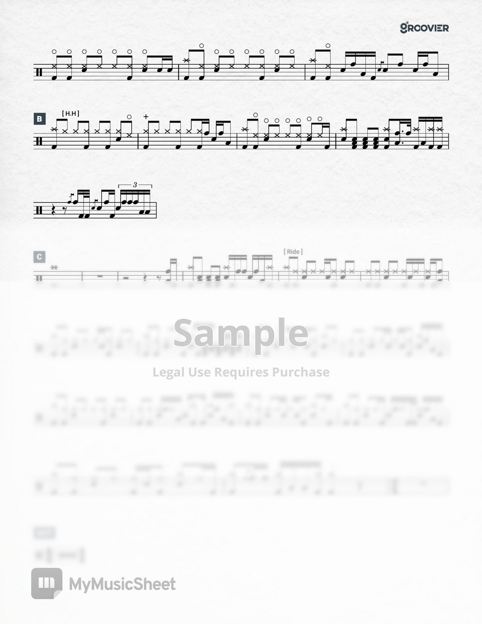 林芯儀 - 等一個人 :: DRUM Sheets by GROOVIER