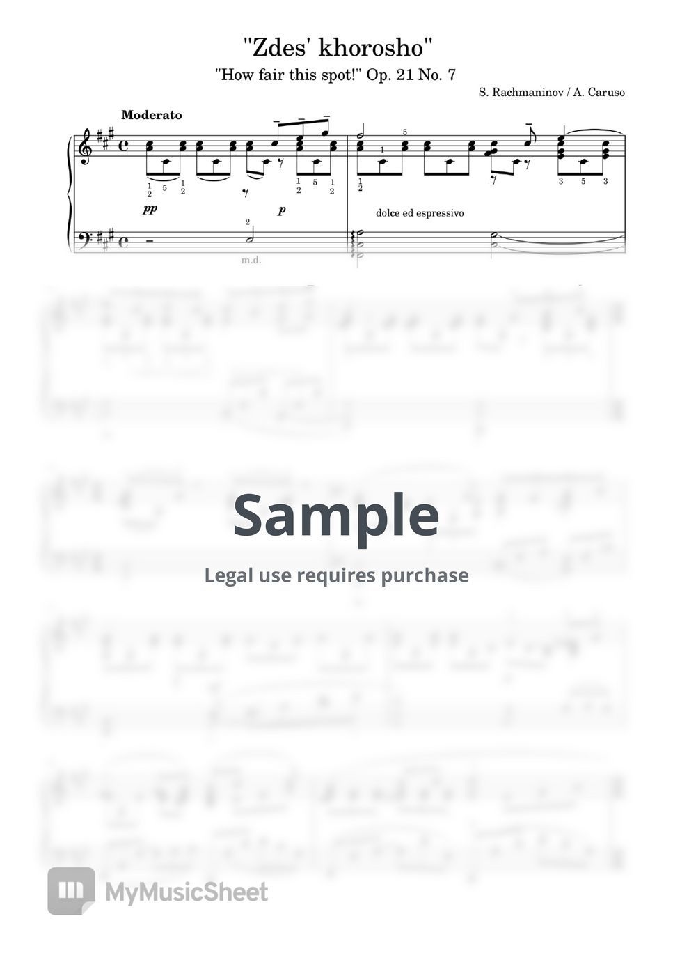 Sergej Rachmaninov - "Zdes' khorosho" ("How fair this spot), Op. 21 No ...