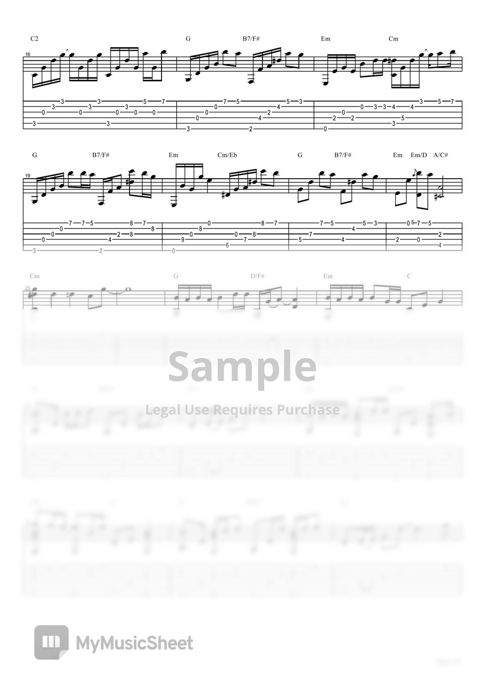 다비치 Davich - 노을 Sunset (사랑의 불시착 OST) 樂譜 by David Chun