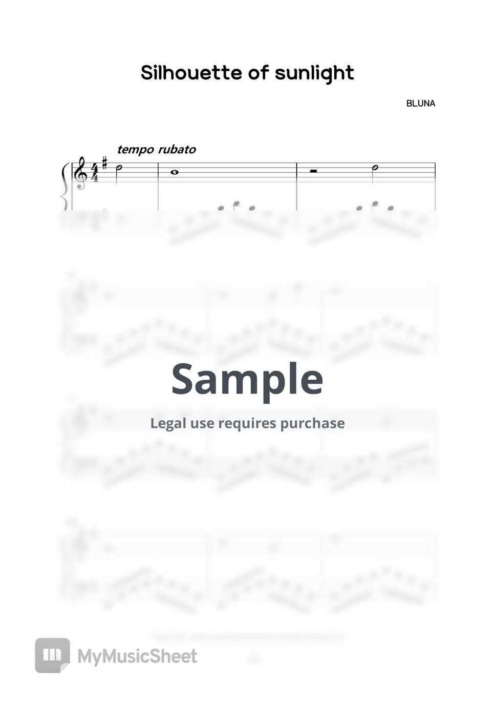 청월령 - Silhouette of sunlight Sheets